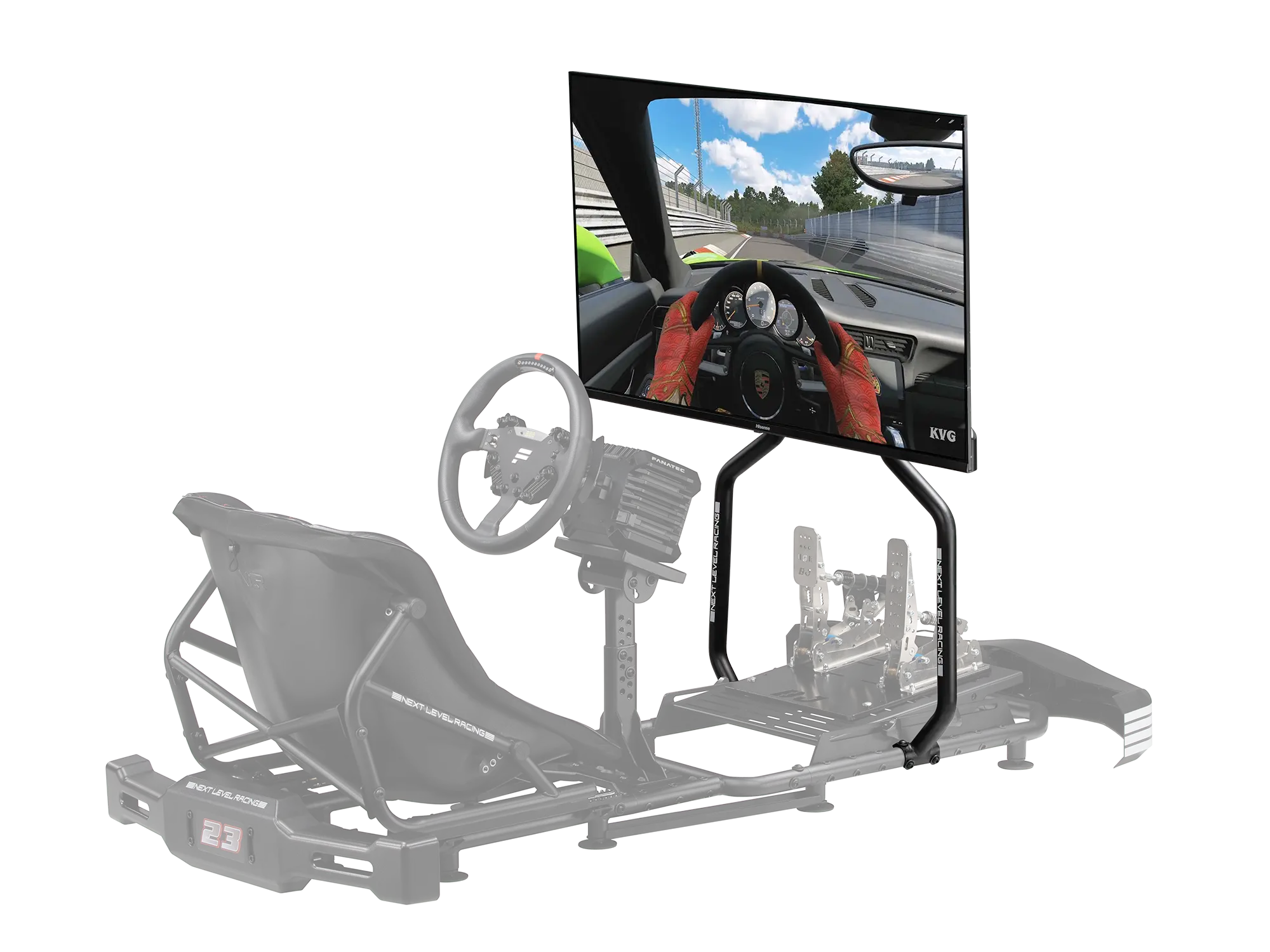 NLR Go Kart Plus Direct Monitor Mount – Screen Mount | Simufy