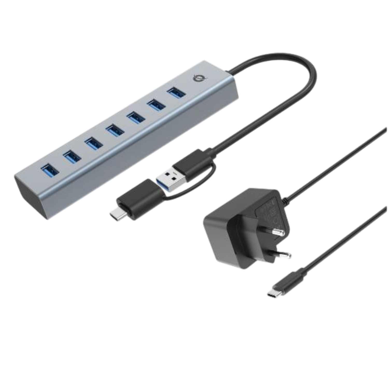 7-Port USB 3.0 Hub for Sim Racing in Aluminum | Simufy