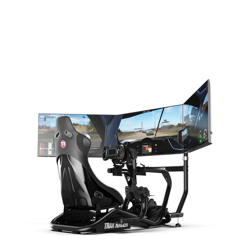 Trak Racer TR8 Pro Triple Monitor Stand | Integrated 27"–45" | Simufy