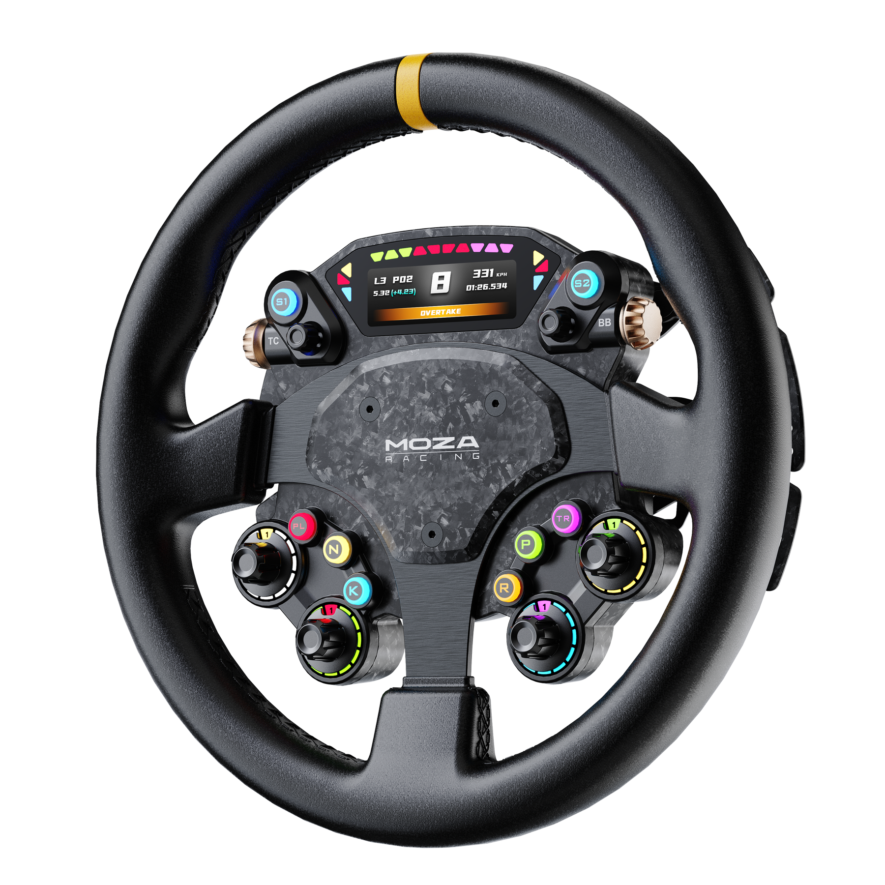 MOZA CS Pro 325mm Steering Wheel | 2.99” RGB GT3 Display | Simufy