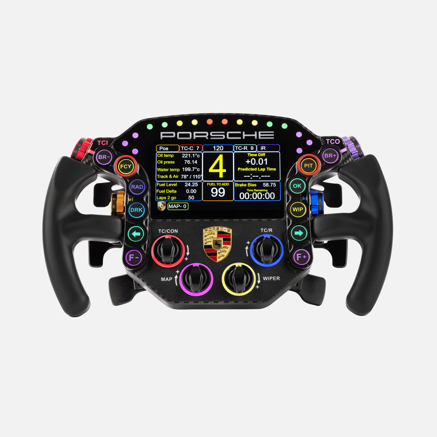 Porsche 911 RSR Sim Racing Wheel – Réplica Oficial con Display 5" | Simufy